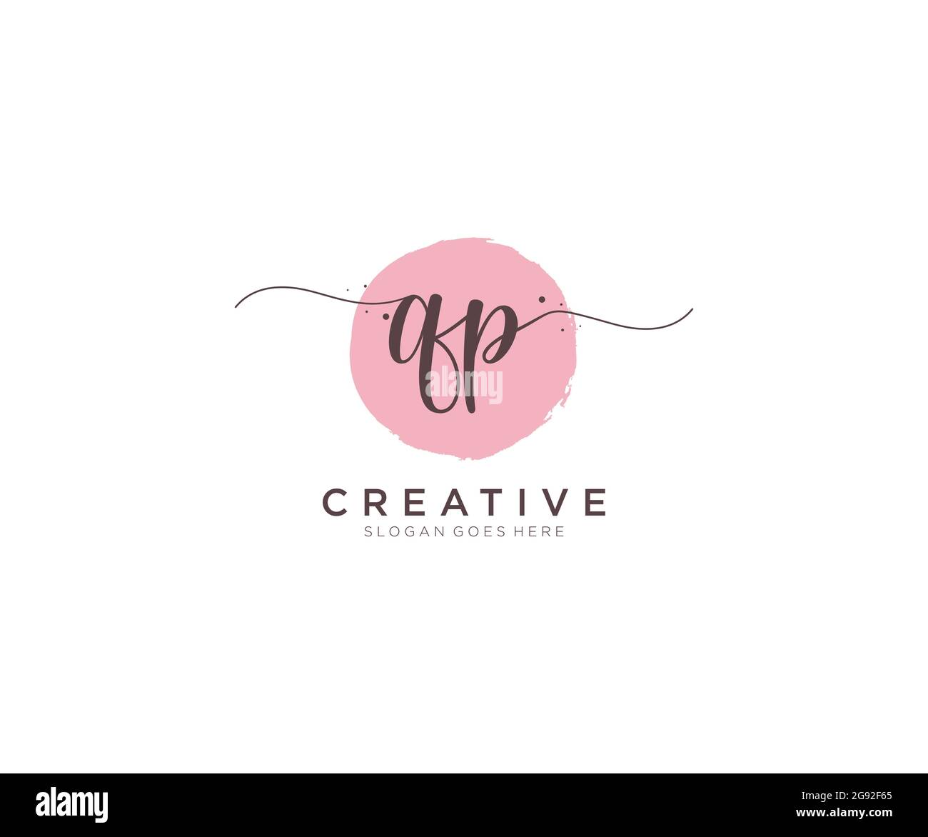 Qp logo design hi-res stock photography and images - Alamy