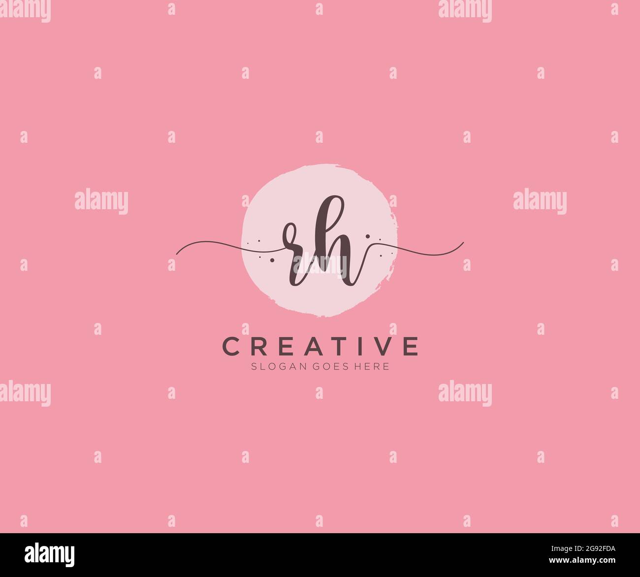 Rh initials logo hi-res stock photography and images - Alamy