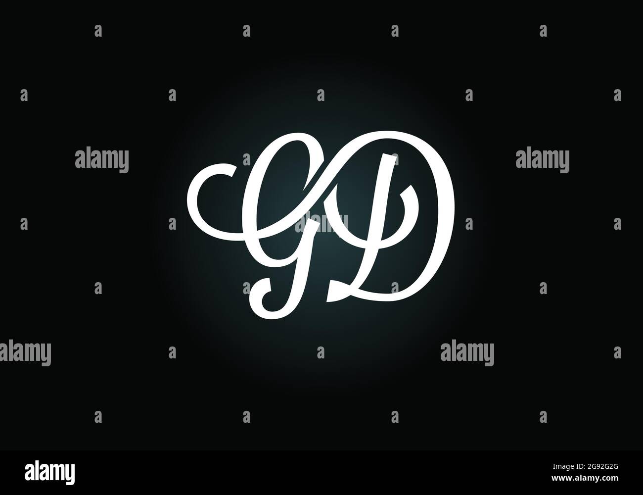 Initial GD Letter Logo With Creative Modern Business Typography Vector ...