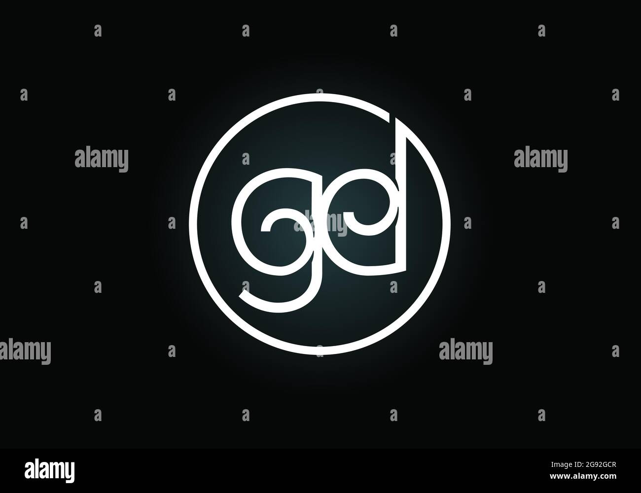 Initial GD Letter Logo With Creative Modern Business Typography Vector ...