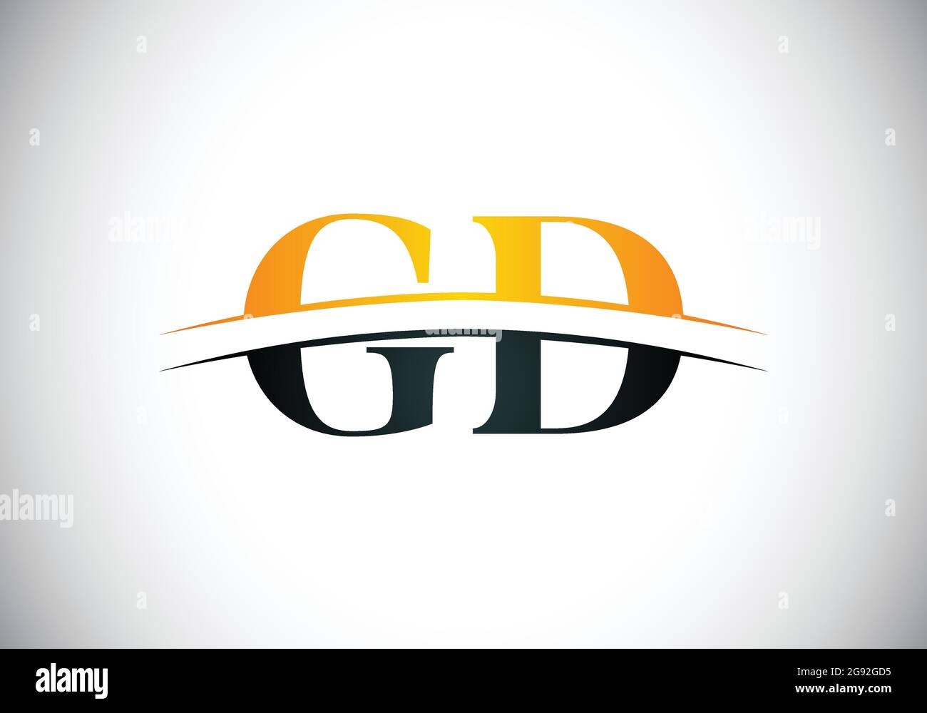 Initial GD Letter Logo With Creative Modern Business Typography Vector ...
