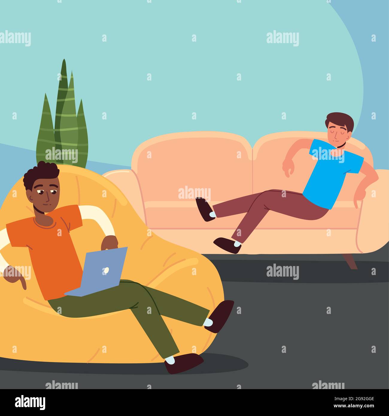 Comfy chairs Stock Vector Images - Alamy