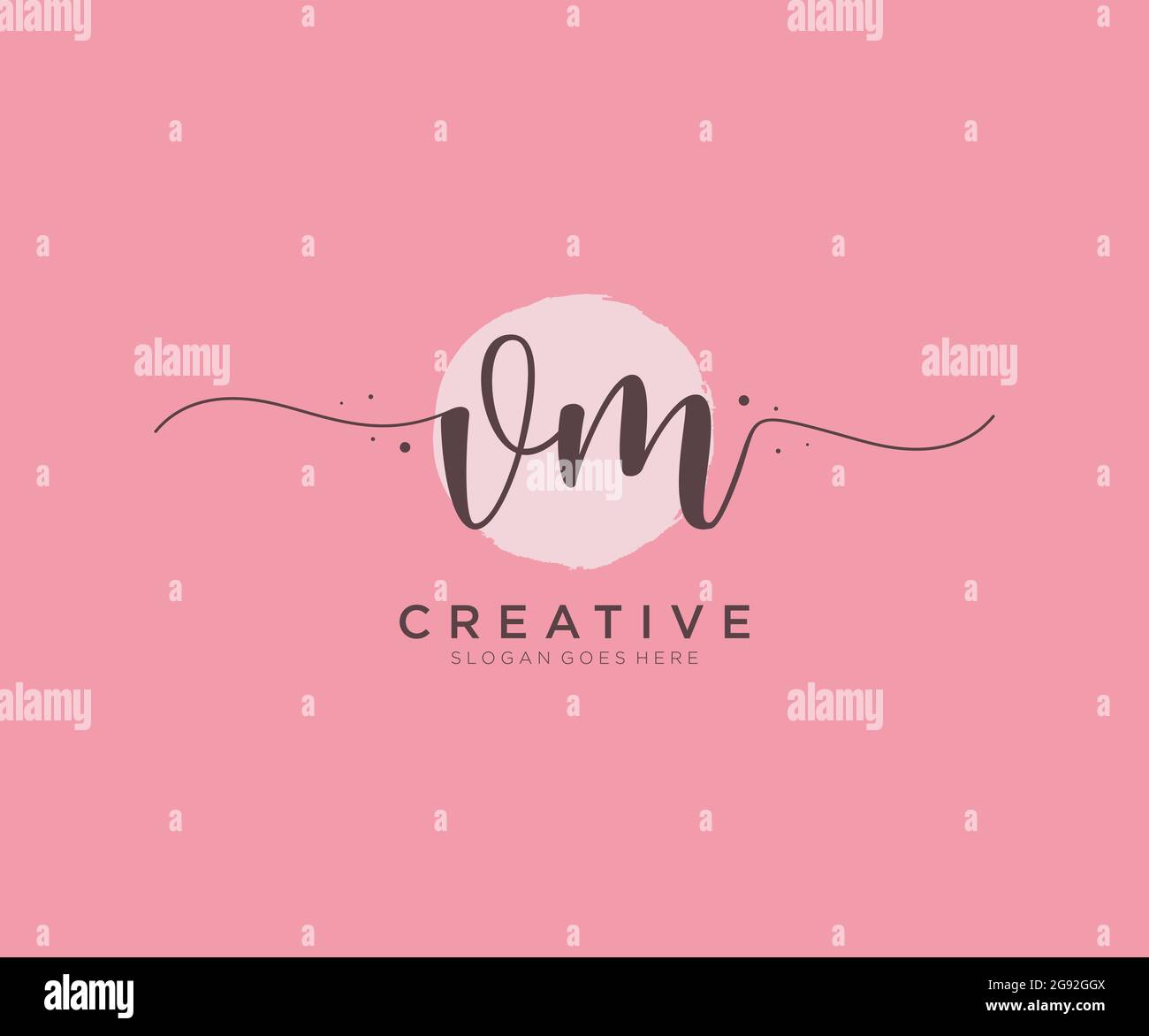 Vm initials logo Stock Vector Images - Alamy