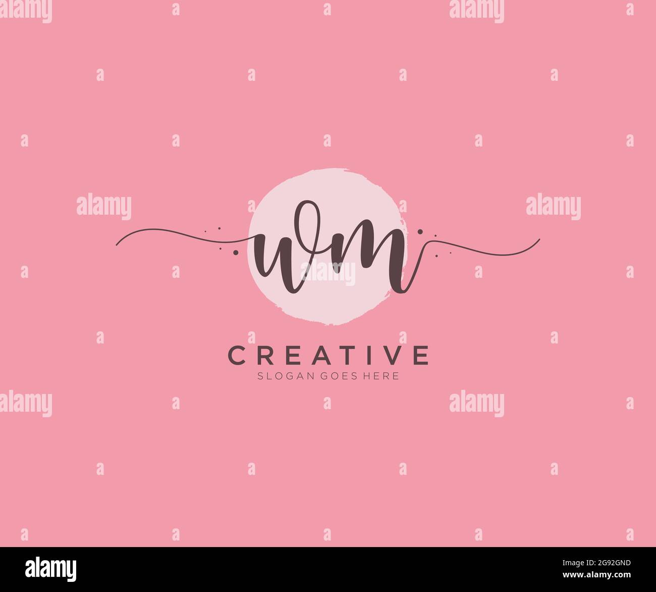 Wm logo design hi-res stock photography and images - Alamy