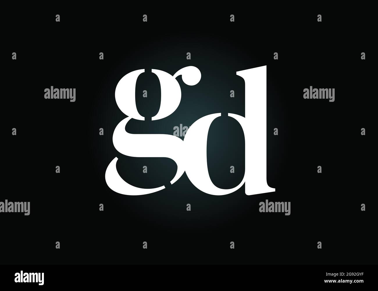 Initial GD Letter Logo With Creative Modern Business Typography Vector ...