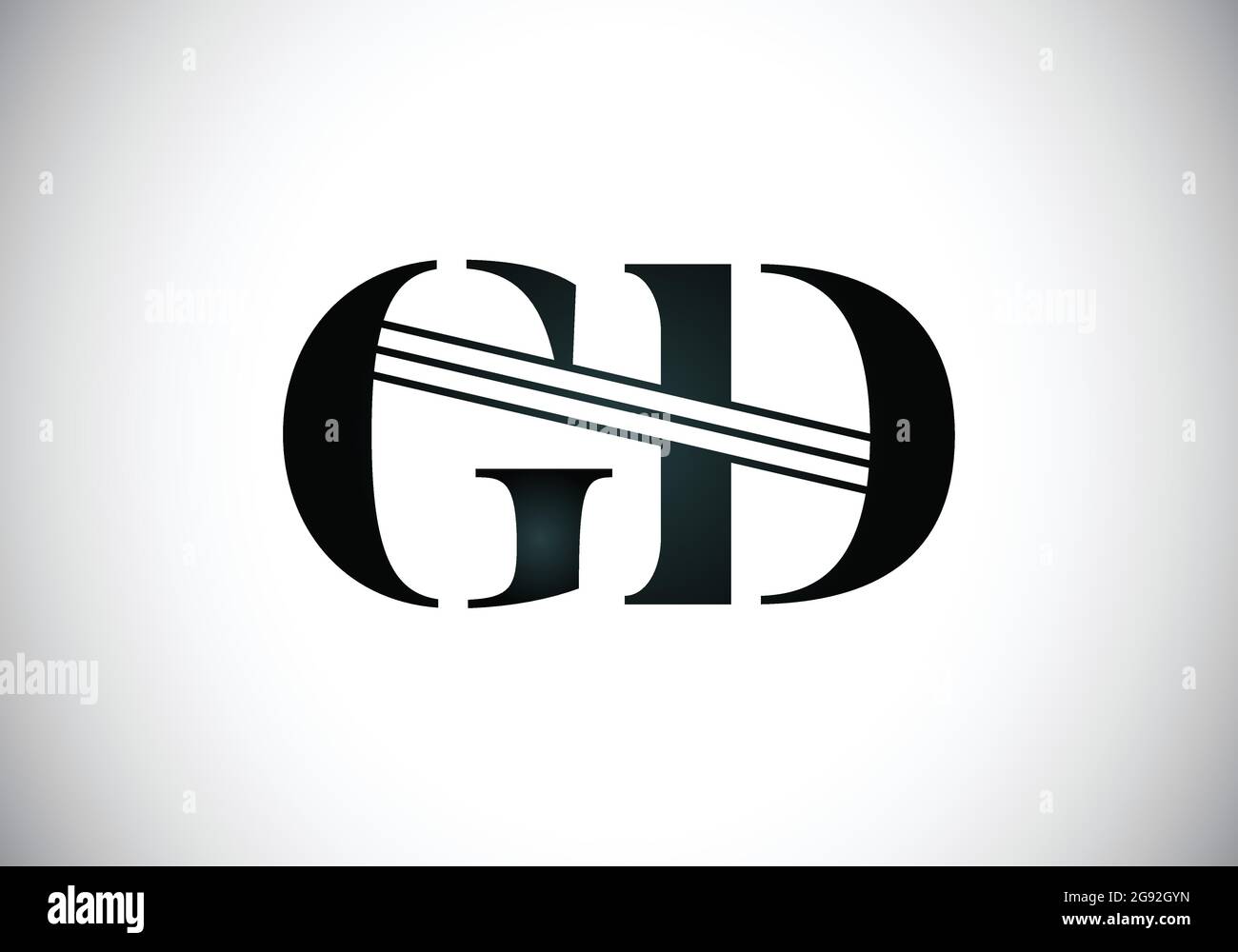 Initial GD Letter Logo With Creative Modern Business Typography Vector ...