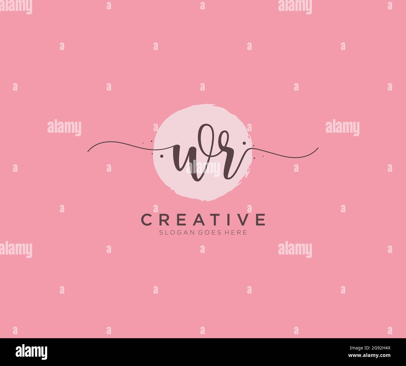 Wr initials logo hi-res stock photography and images - Alamy