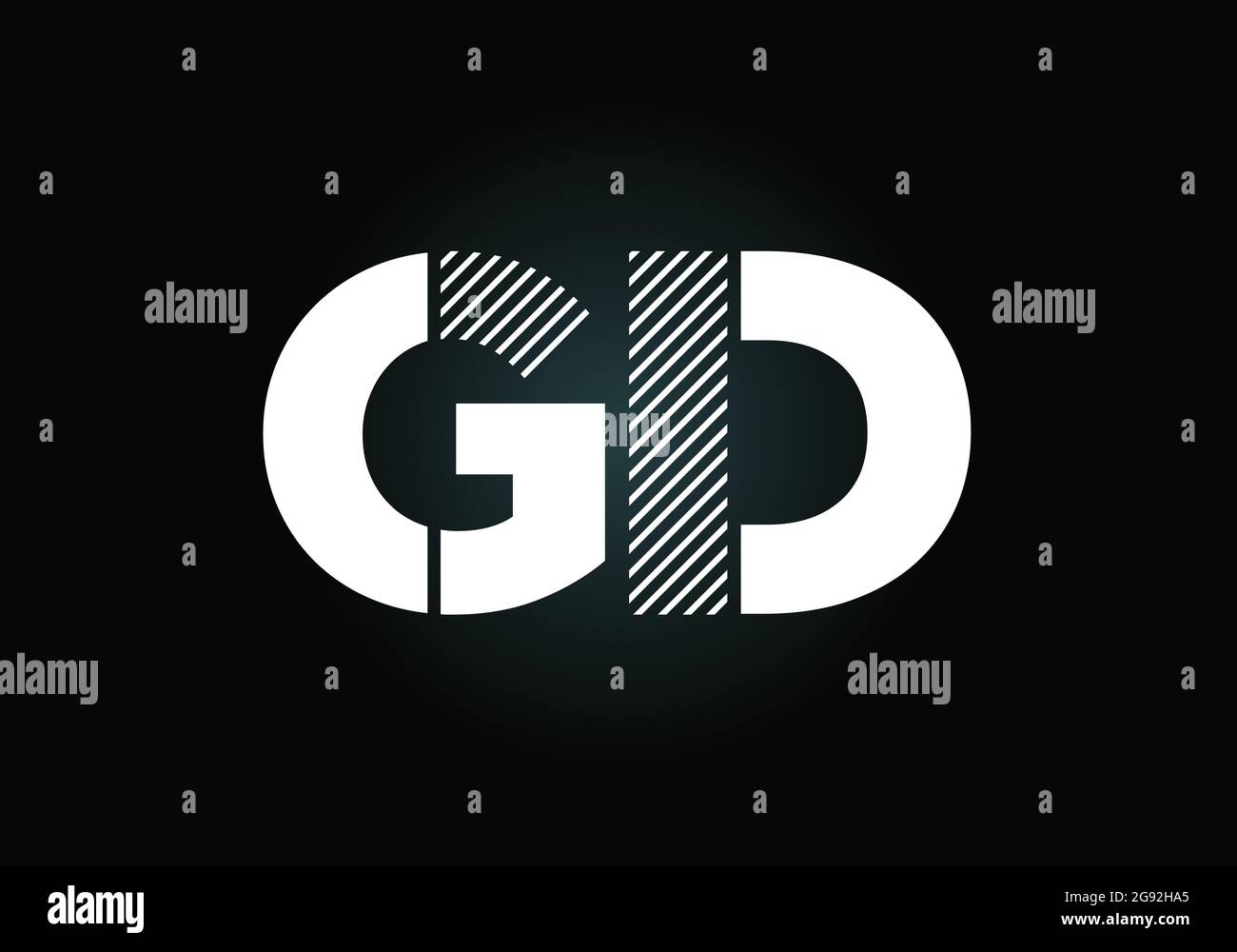 Initial GD Letter Logo With Creative Modern Business Typography Vector ...