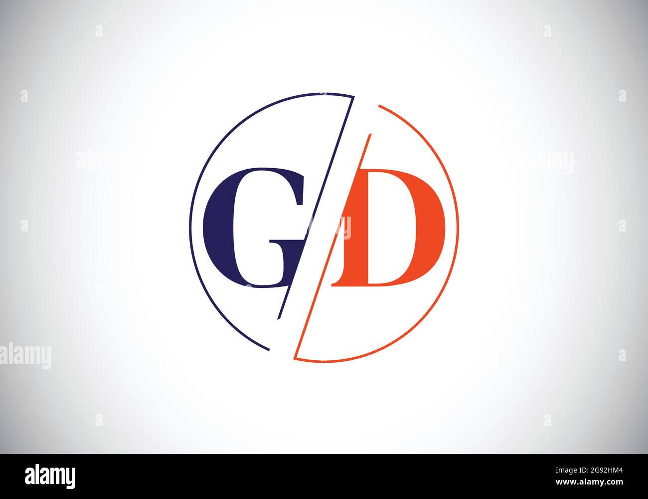 Initial GD Letter Logo With Creative Modern Business Typography Vector ...