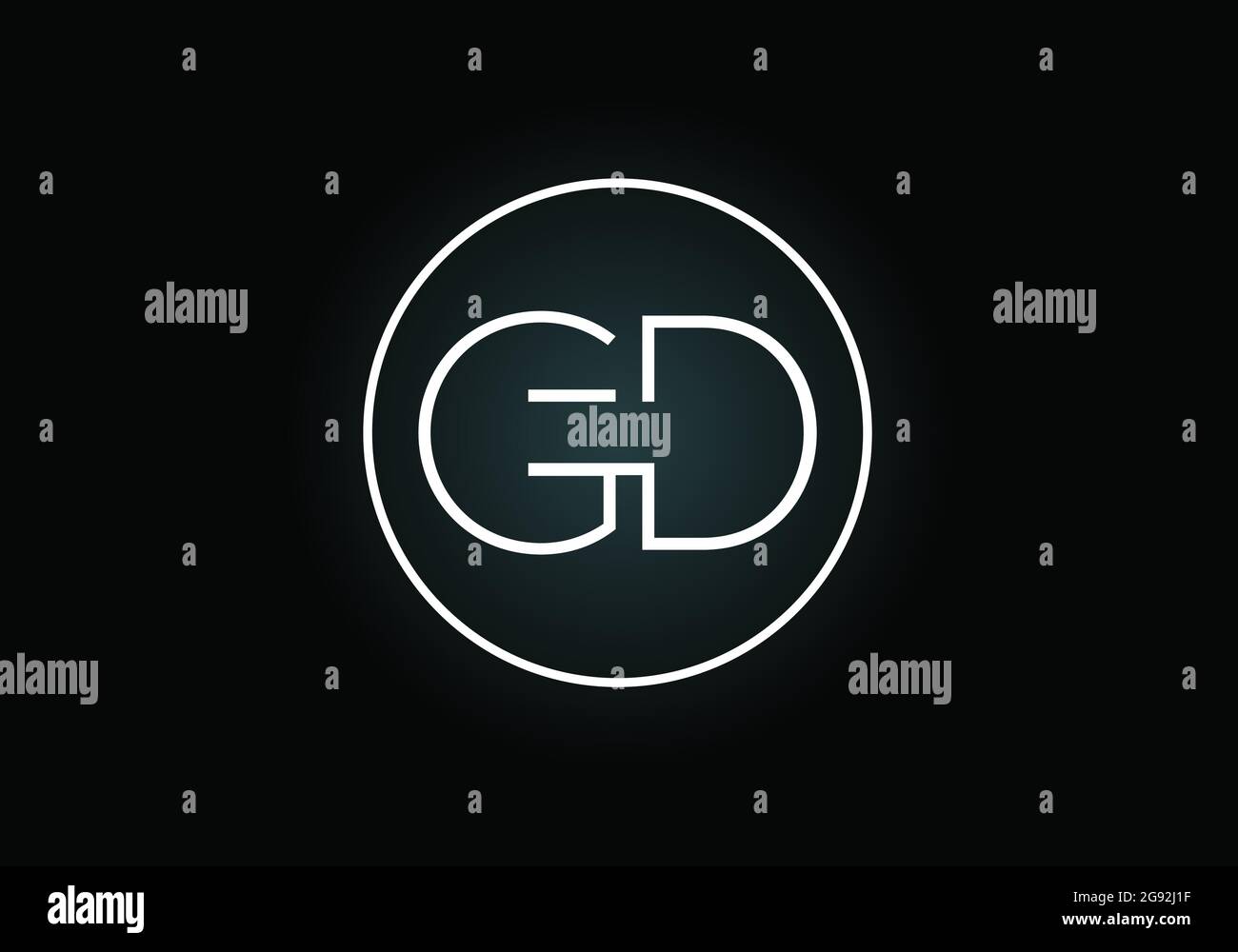 Initial GD Letter Logo With Creative Modern Business Typography Vector ...