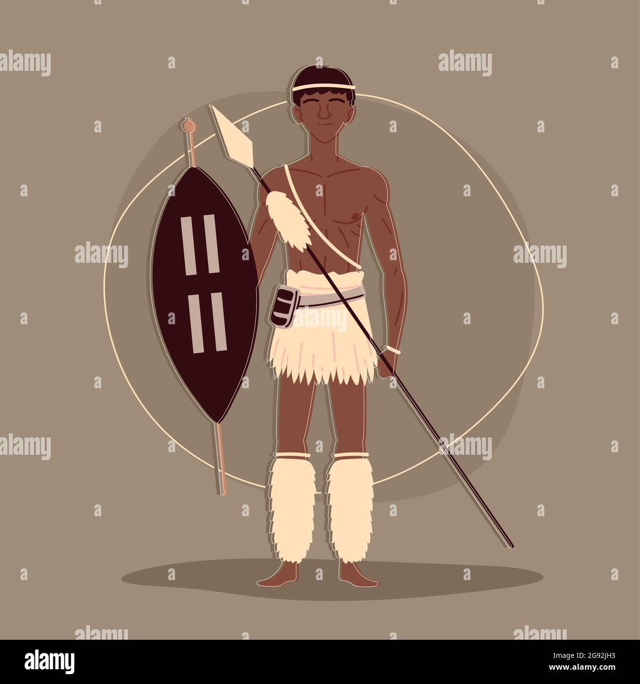 Aboriginal hunter Stock Vector Images - Alamy