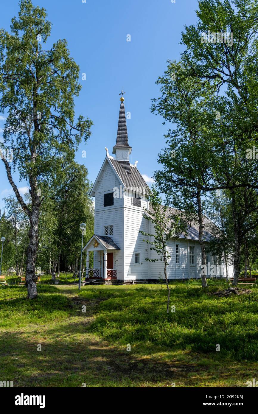 Ankerede, Sweden - 12 July, 2021: view of the historic Sami church in ...