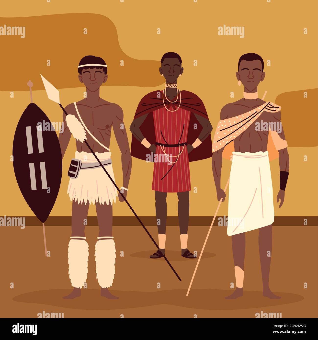 African men clothing Stock Vector Images - Alamy