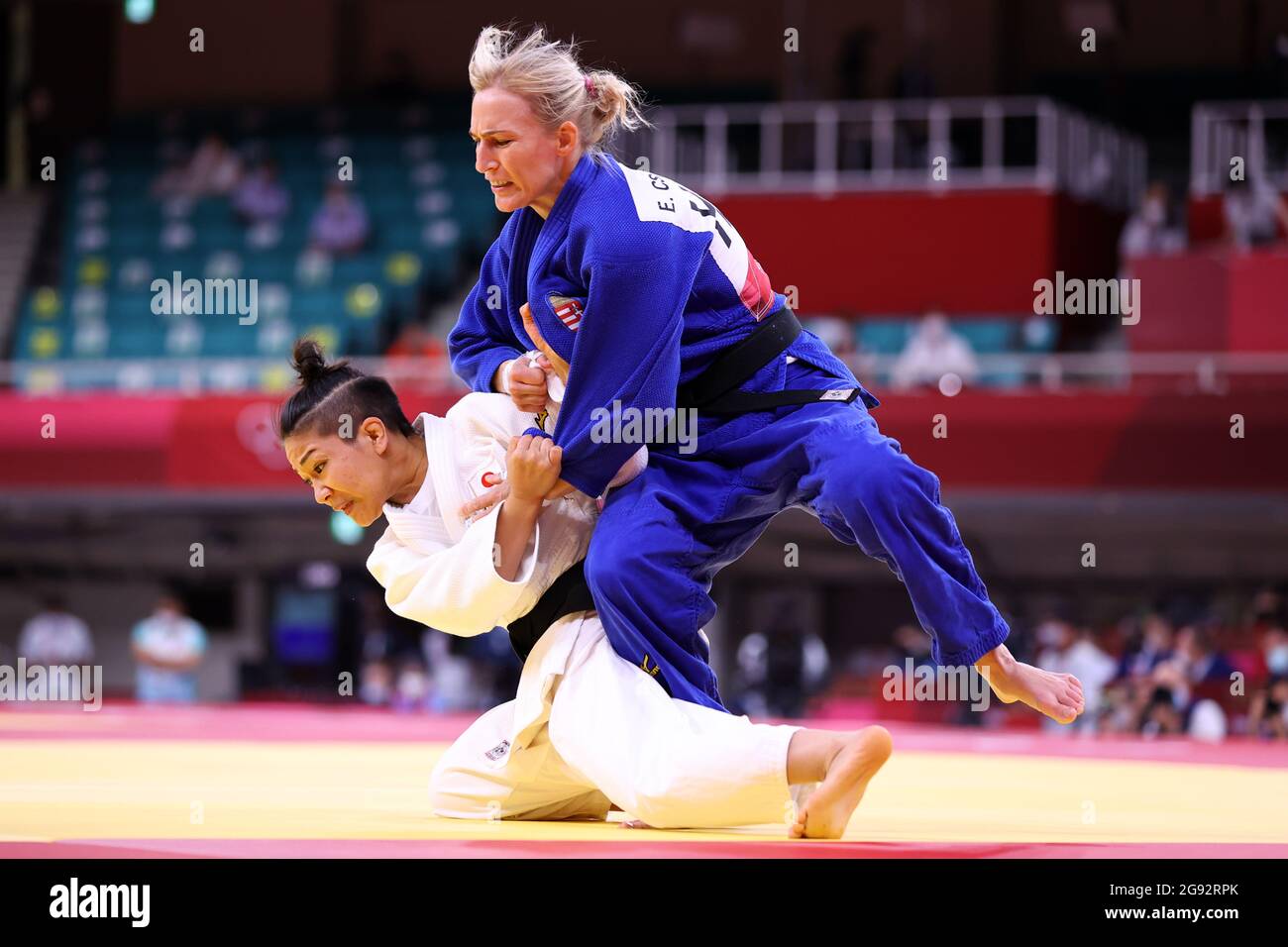 Tokyo, Japan. 24th July, 2021. Funa Tonaki (JPN) Judo : Women's -48kg Elimination Round during ...