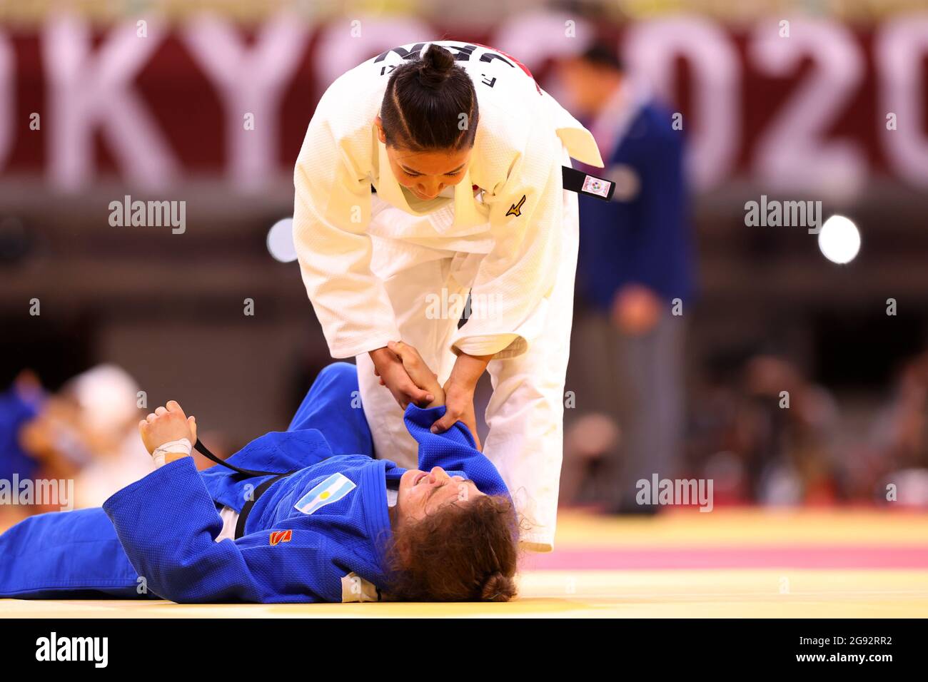 Tokyo, Japan. 24th July, 2021. Funa Tonaki (JPN) Judo : Women's -48kg Quarter-Final during the ...