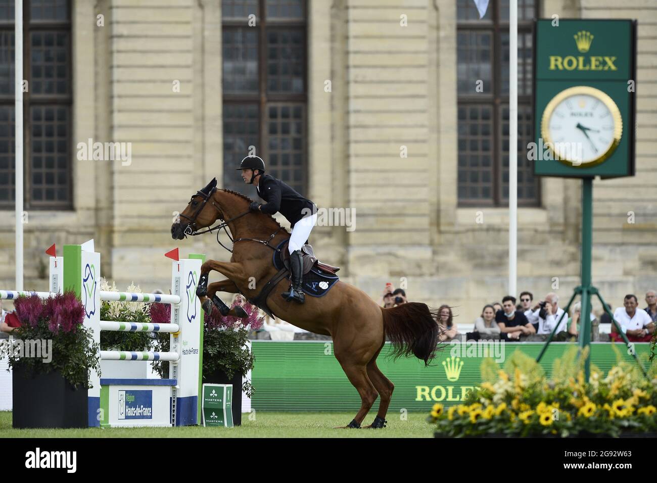 Kevin Staut riding Visconti du Telman during the Masters Chantilly 2021 ...