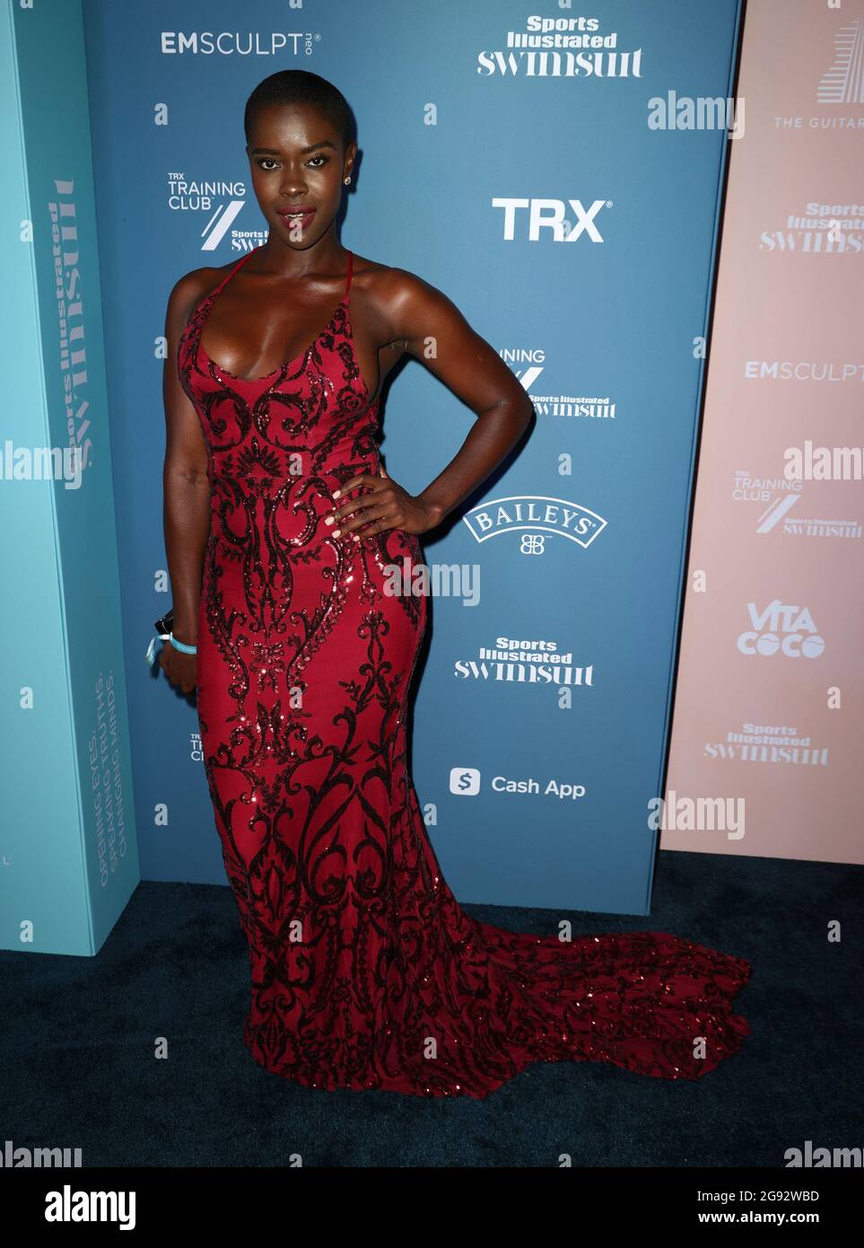 HOLLYWOOD, FLORIDA - JULY 23: Saje Nicole attends the Sports ...