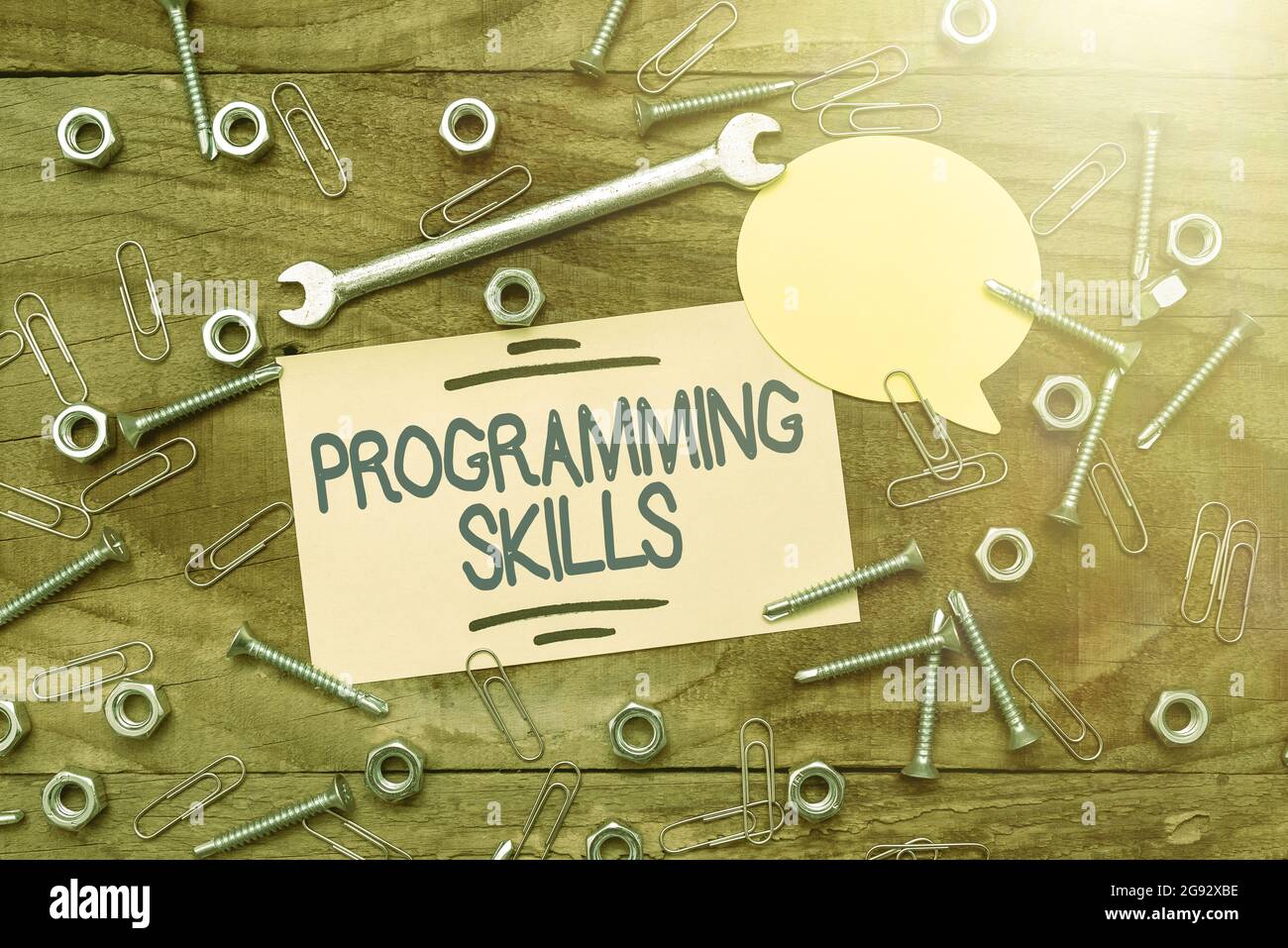 Sign displaying Programming Skills. Conceptual photo skills vital to write a program so computer ...