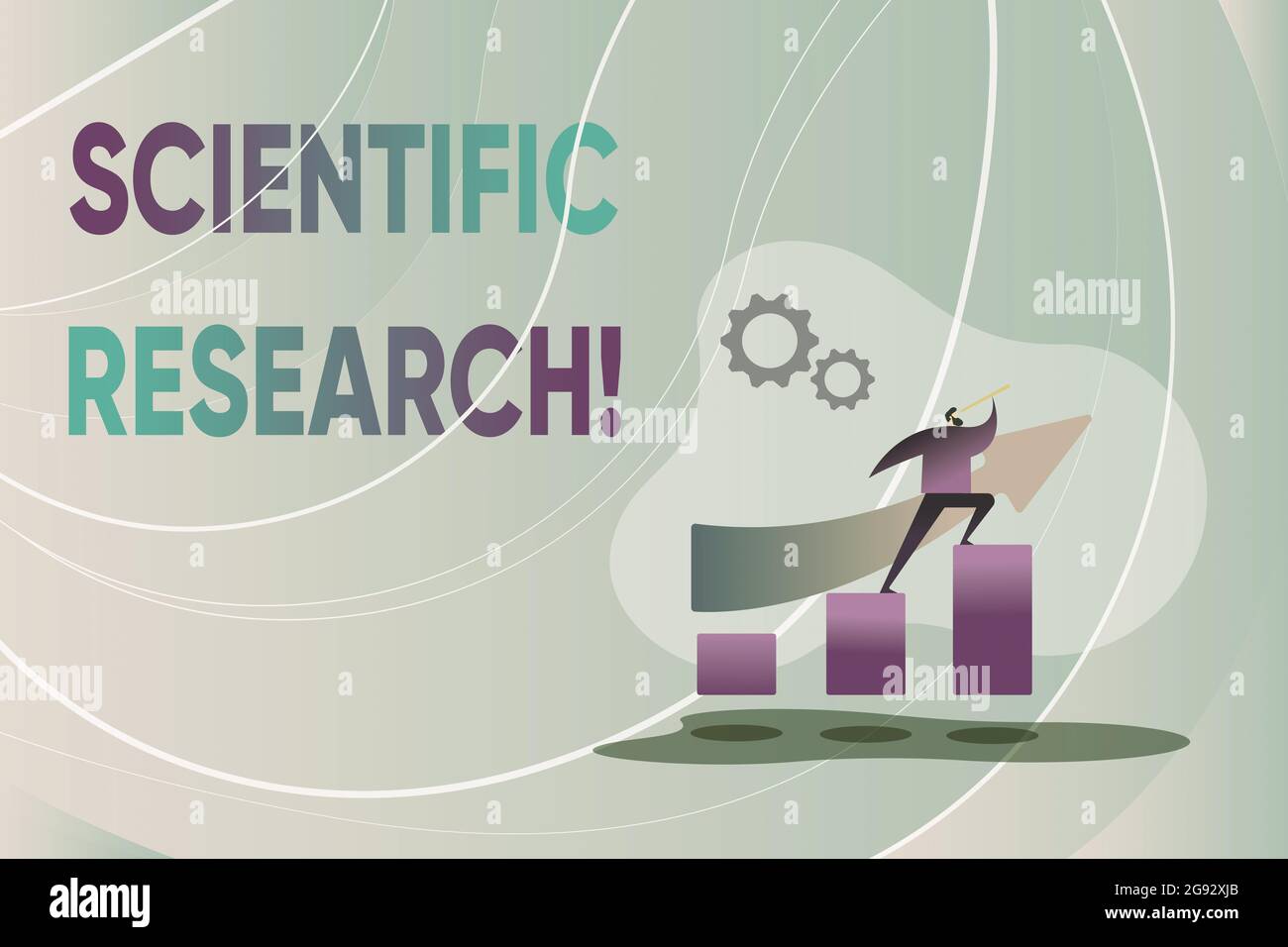 Hand writing sign Scientific Research. Business overview methodical ...