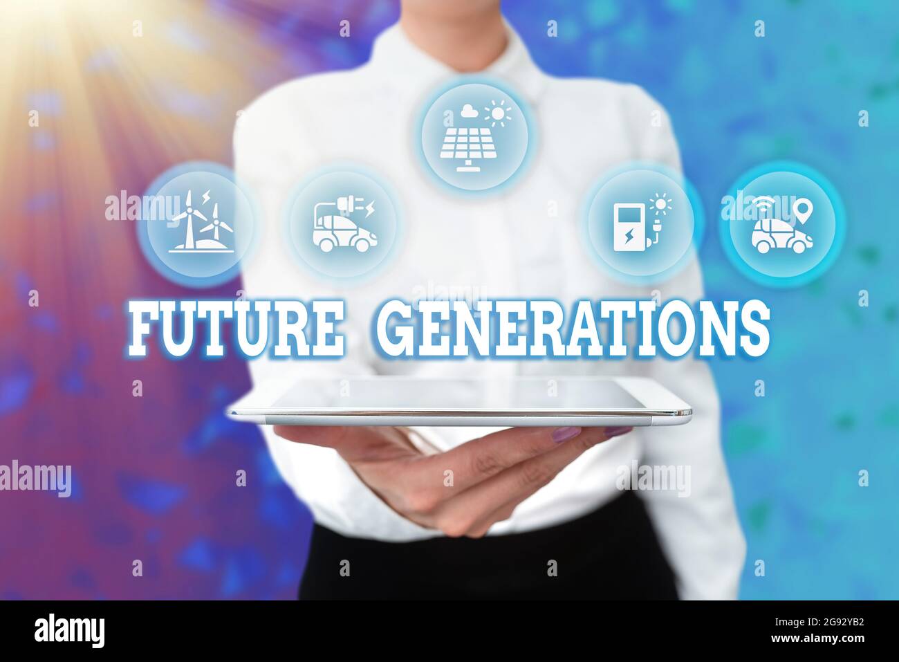 Text sign showing Future Generations. Word Written on generations to ...