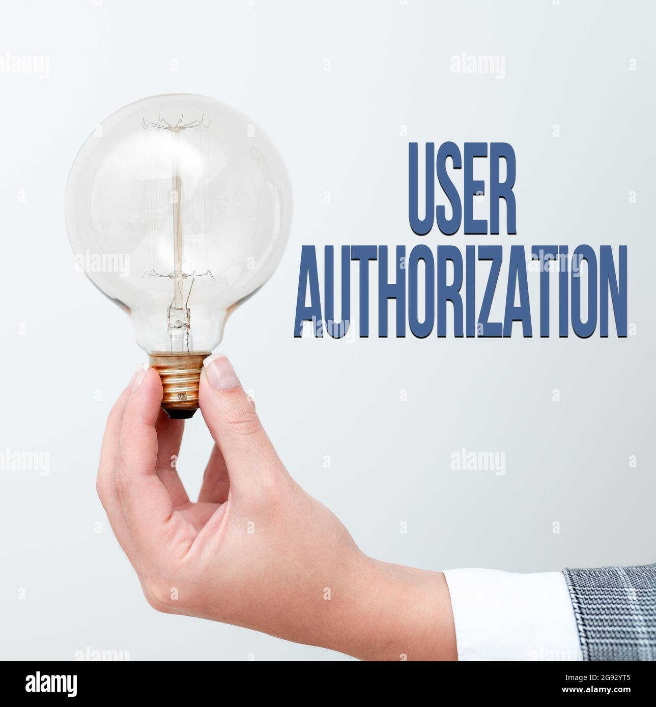 Text showing inspiration User Authorization. Business concept security ...