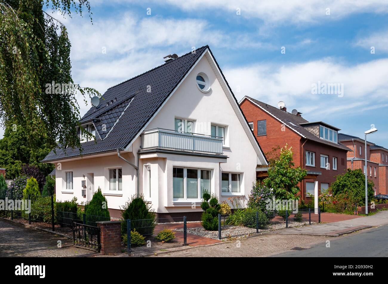 Cozy german house. Street in Germany Stock Photo - Alamy