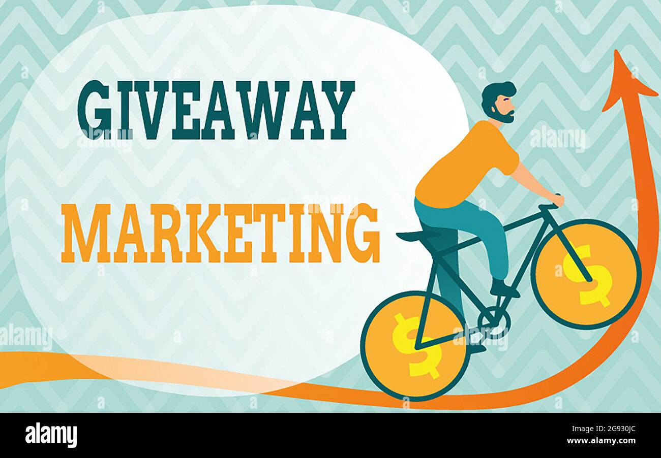 Text caption presenting Giveaway Marketing. Business concept ...