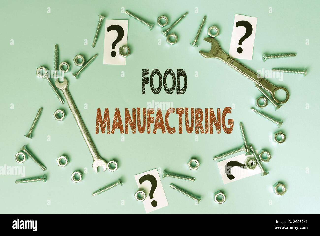 Text showing inspiration Food Manufacturing. Business idea ...
