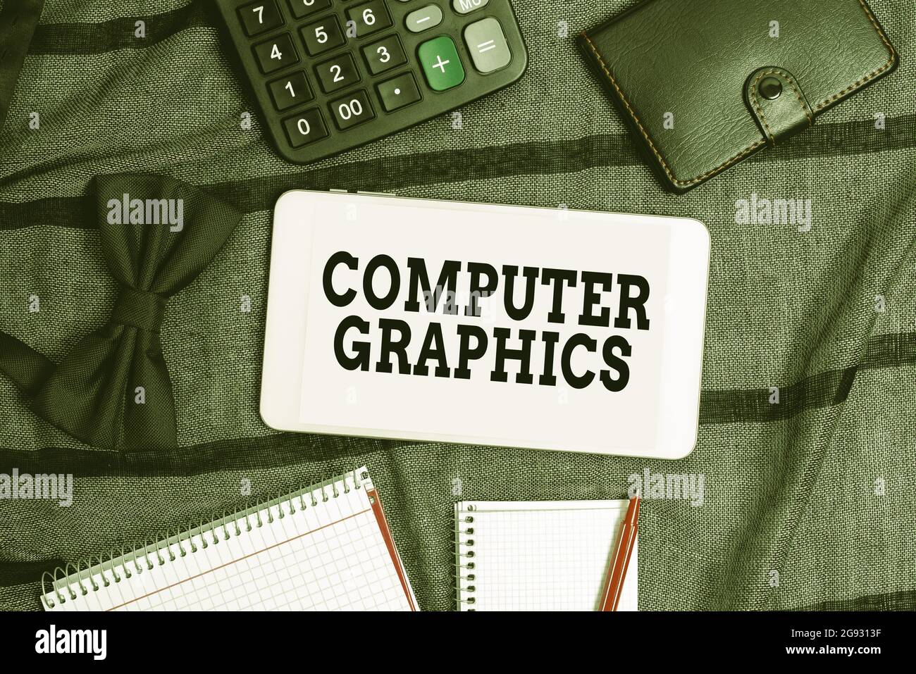 Text showing inspiration Computer Graphics. Business idea visual ...