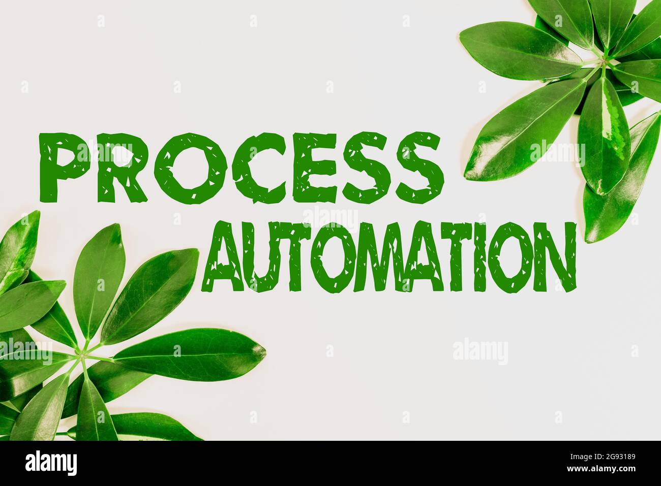 Writing displaying text Process Automation. Internet Concept the use of ...