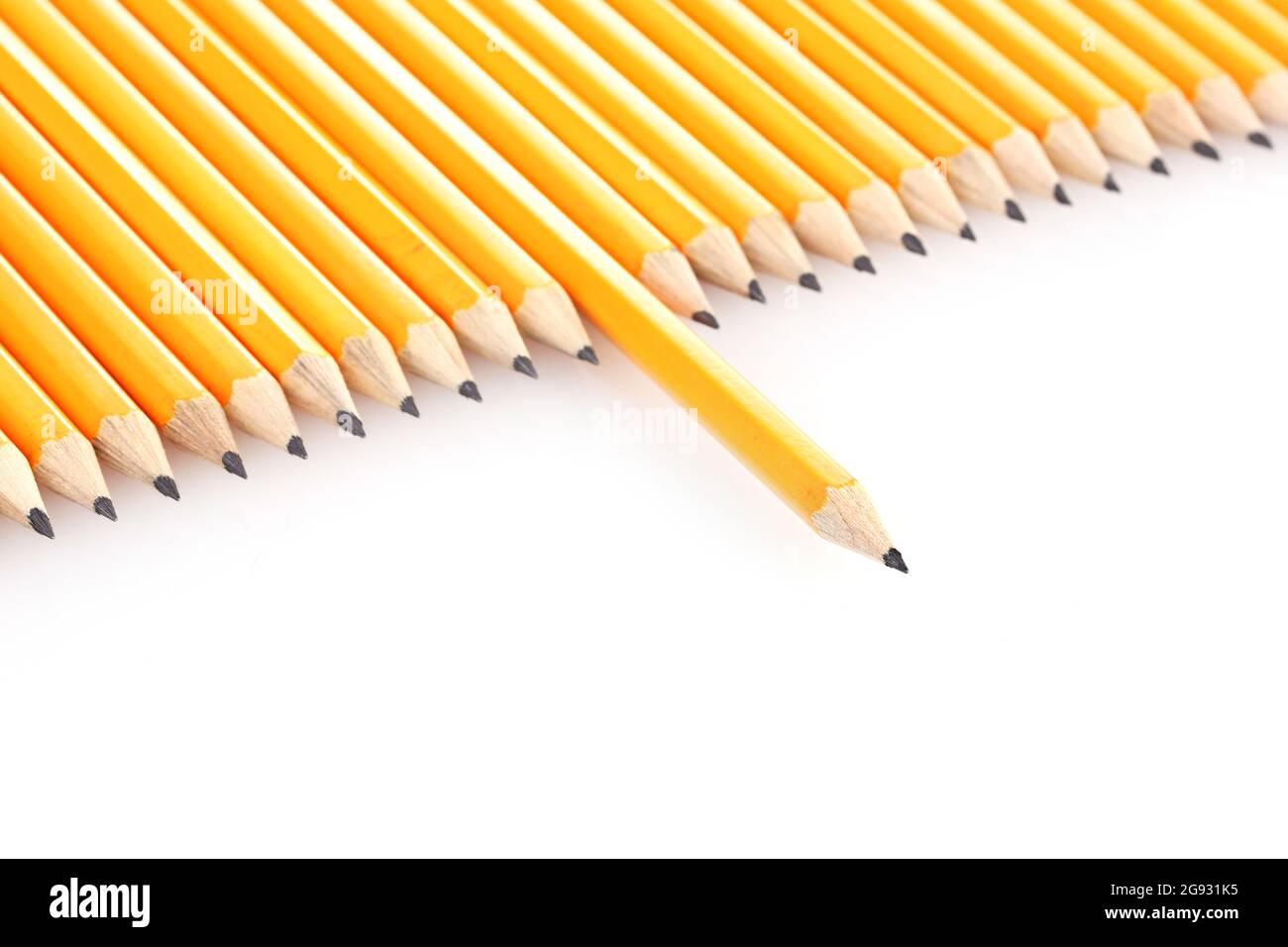 lead pencils isolated on white Stock Photo - Alamy
