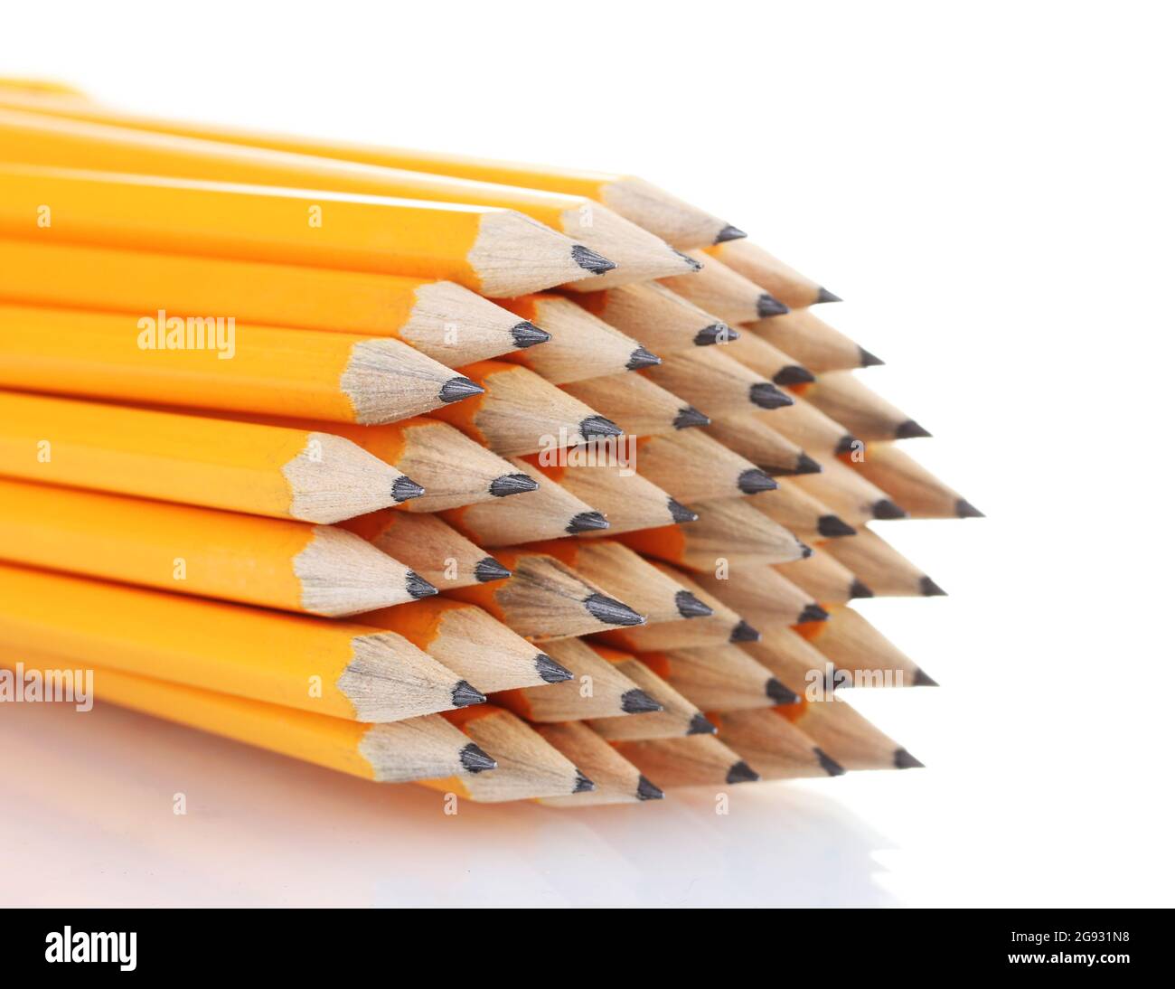 lead pencils isolated on white Stock Photo - Alamy