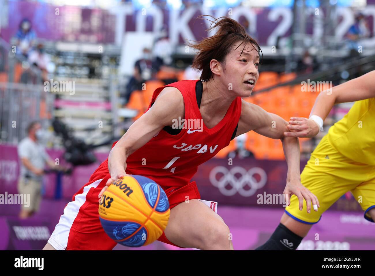 Tokyo, Japan. 24th July, 2021. Mio Shinozaki (JPN) 3x3 Basketball ...