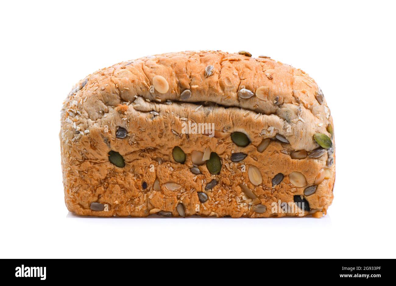Wheat bread on white Cut Out Stock Images & Pictures - Alamy