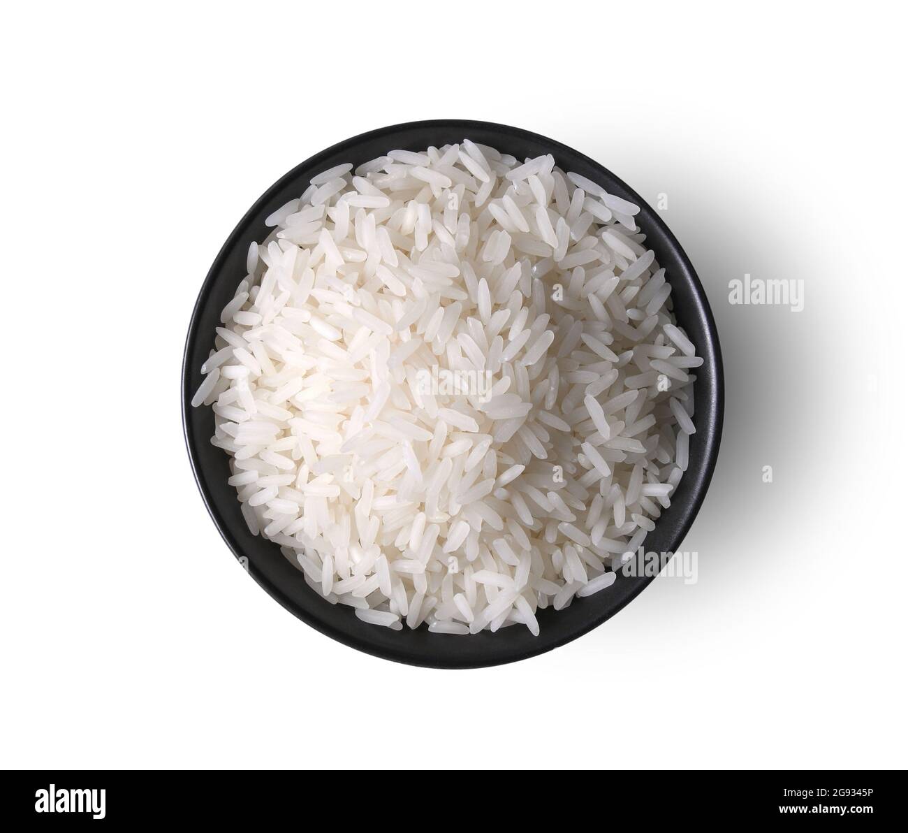 Cooked thai jasmine white rice Cut Out Stock Images & Pictures - Alamy