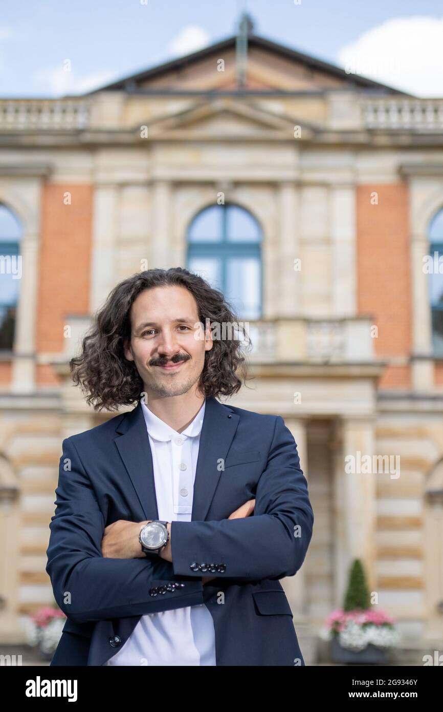 Bayreuth, Germany. 23rd July, 2021. The Austrian director Valentin ...