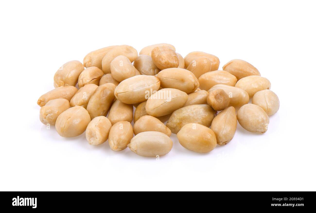 peanuts isolated on white background Stock Photo - Alamy