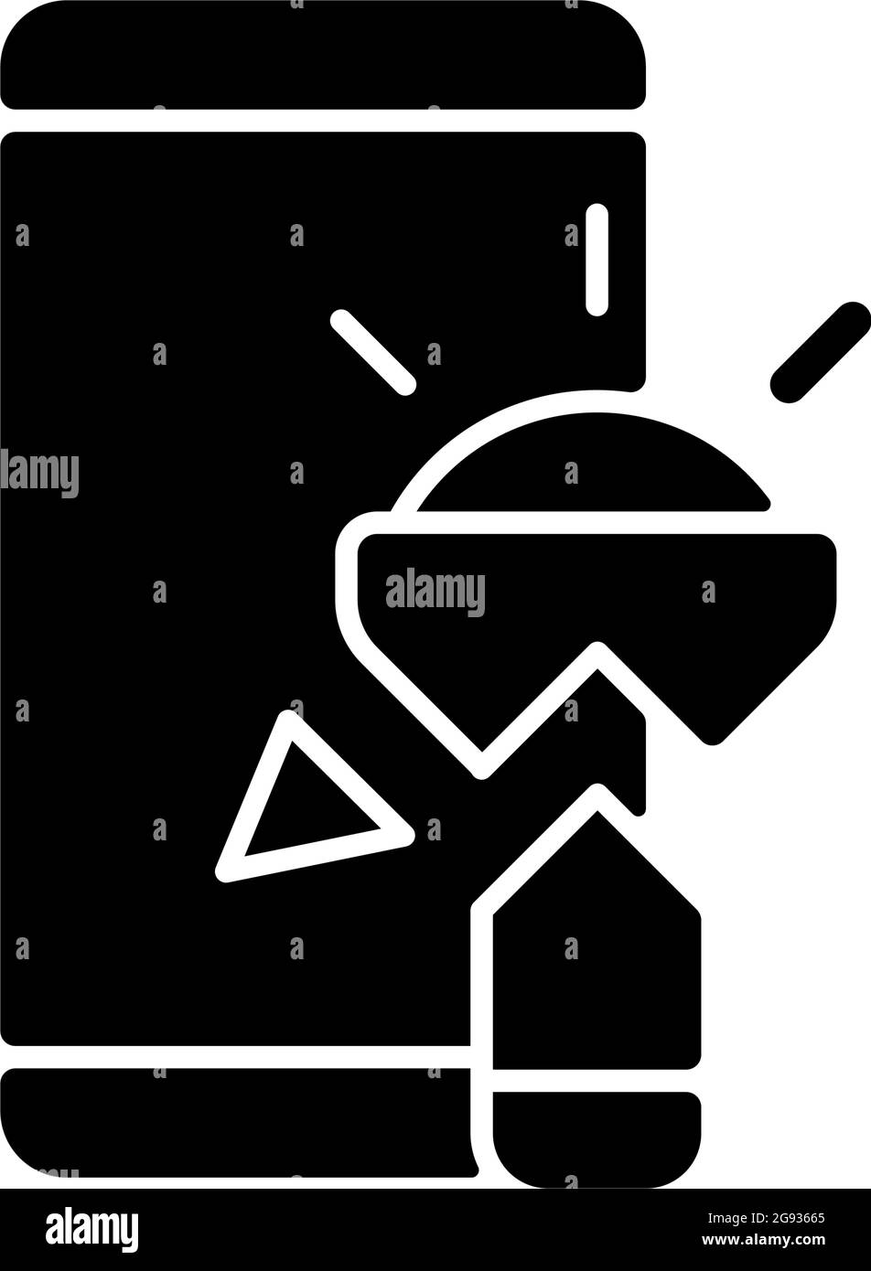 Cell phone flashlight Stock Vector Images - Alamy