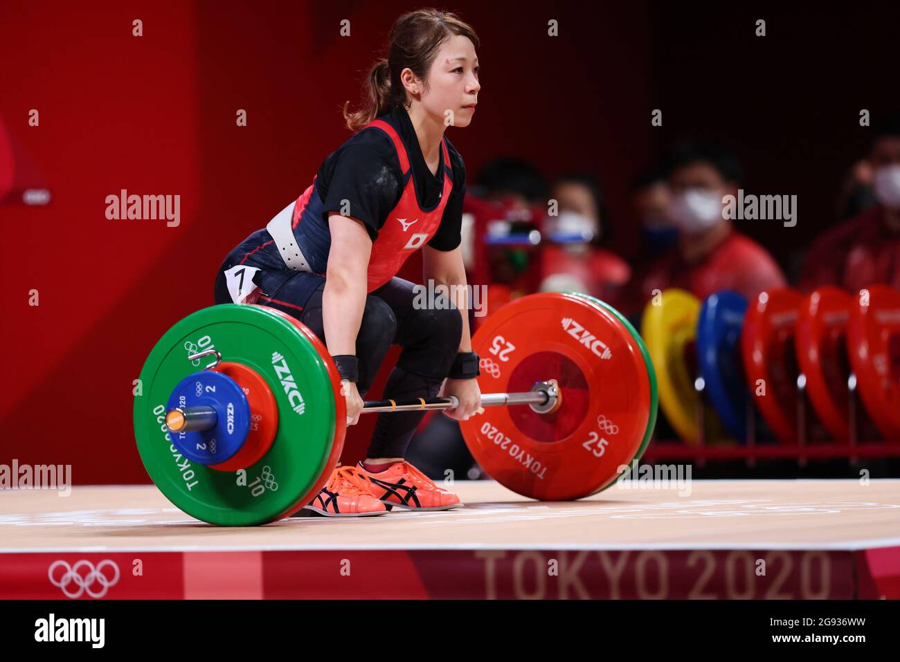 Tokyo, Japan. 24th July, 2021. Hiromi Miyake (JPN) Weightlifting ...