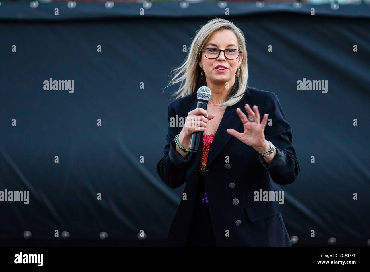 Reno Mayor, Hillary Schieve, Kicks off "Pride in the Plaza" event with ...