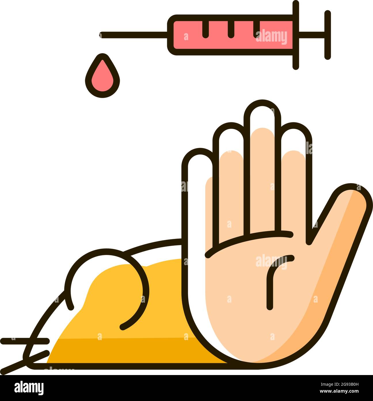 No mice testing RGB color icon Stock Vector Image & Art - Alamy