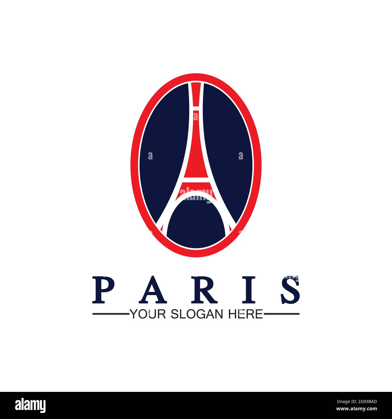 Paris and Eiffel tower logo vector icon illustrator design template ...