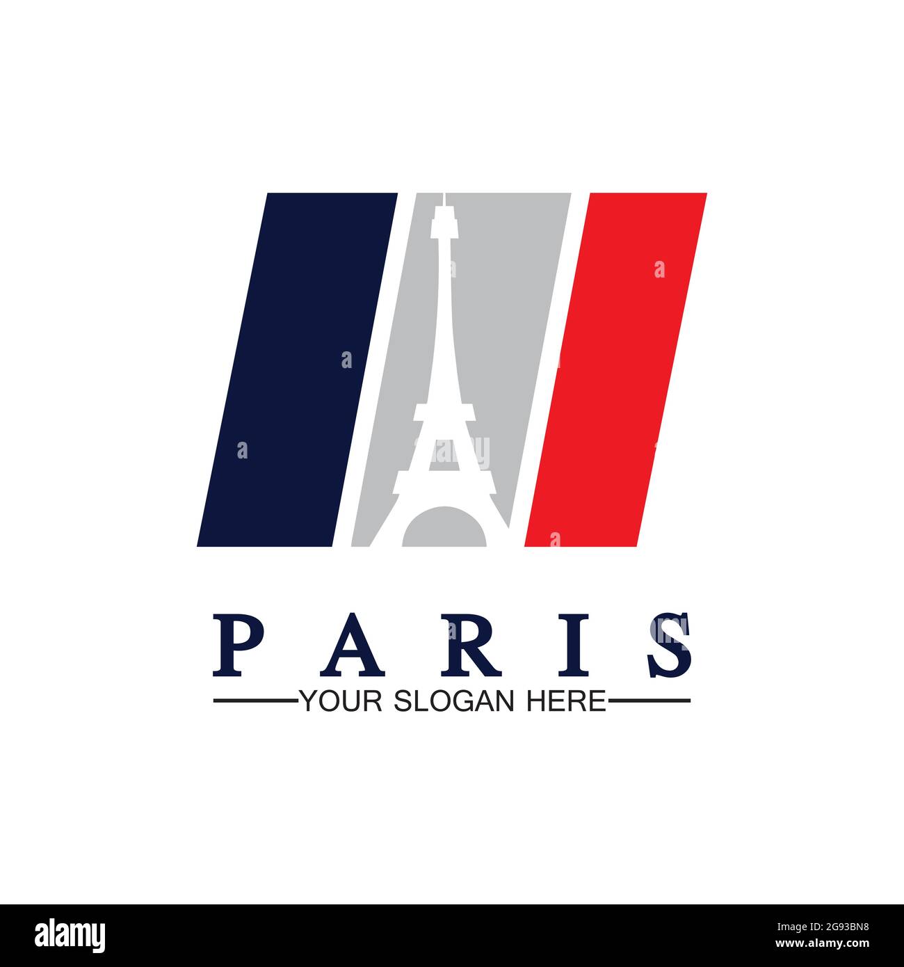 Paris and Eiffel tower logo vector icon illustrator design template ...