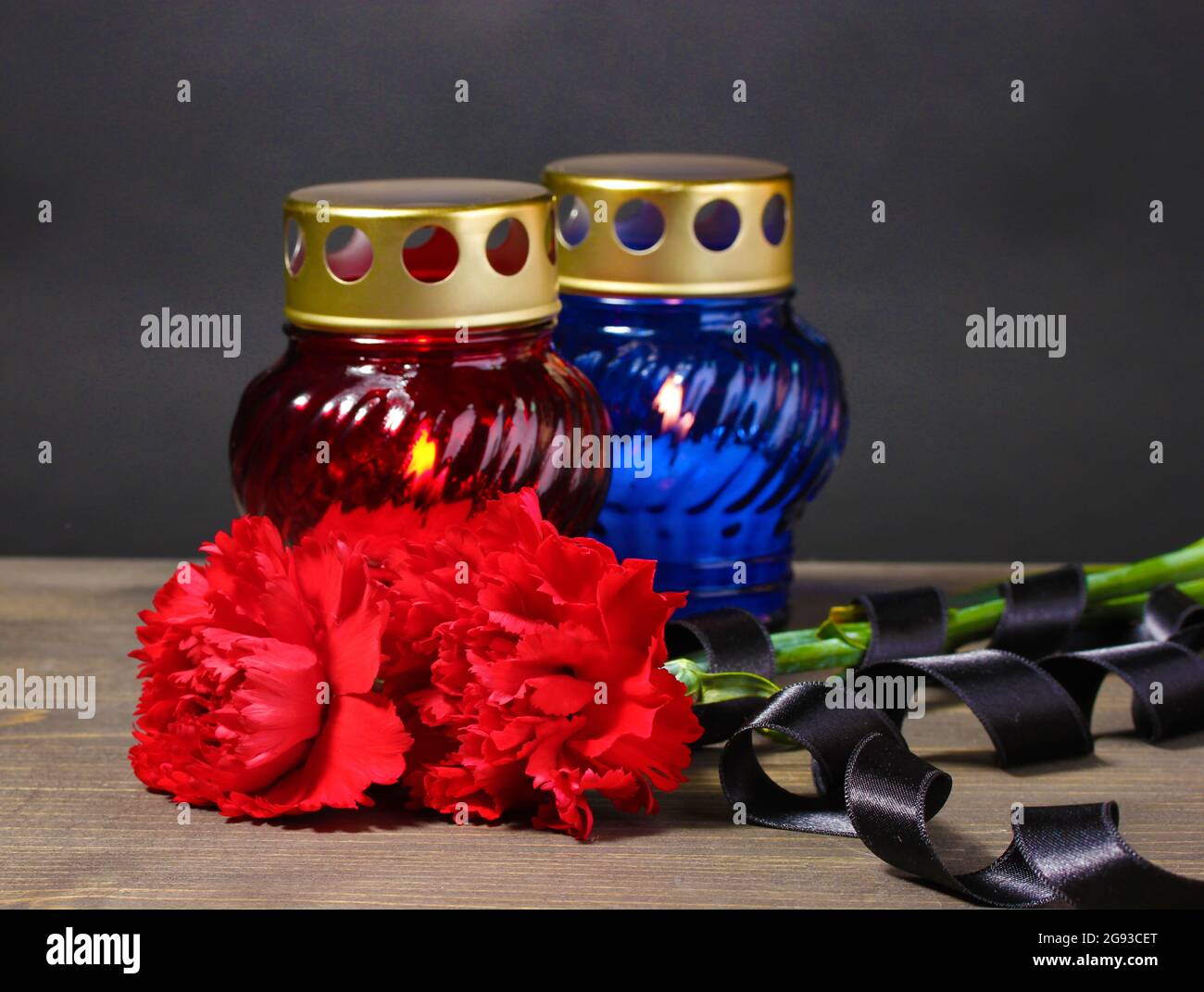 Black Ribbon Mourning Rest In High Resolution Stock Photography and ...