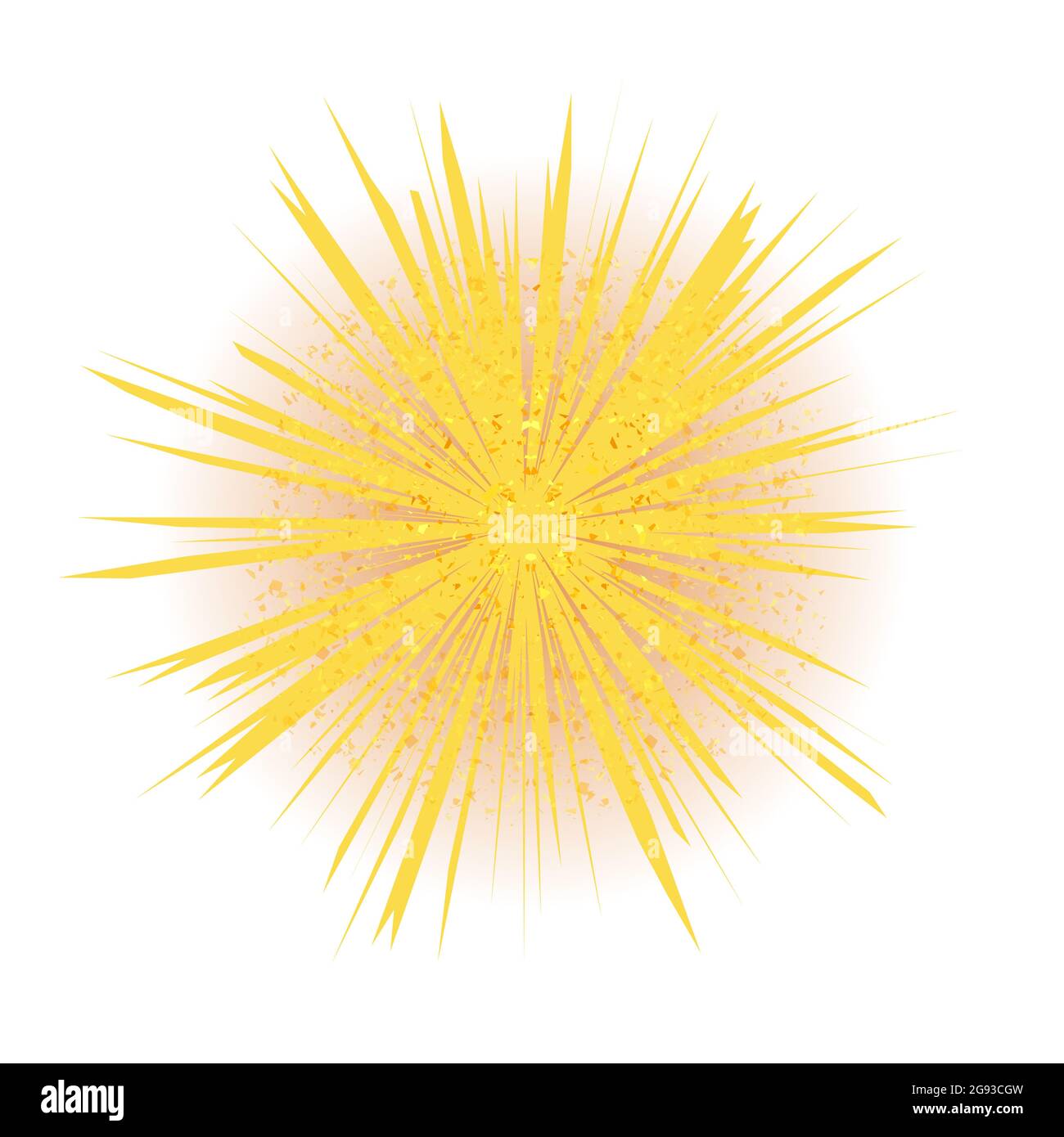 Yellow Explode Flash, Cartoon Explosion, Star Burst Stock Photo - Alamy