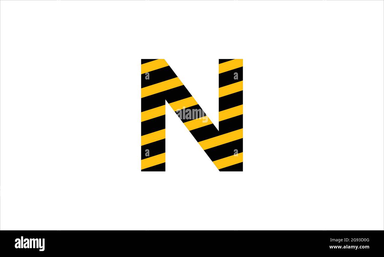 Letter n signal logo vector vectors Stock Vector Images - Alamy
