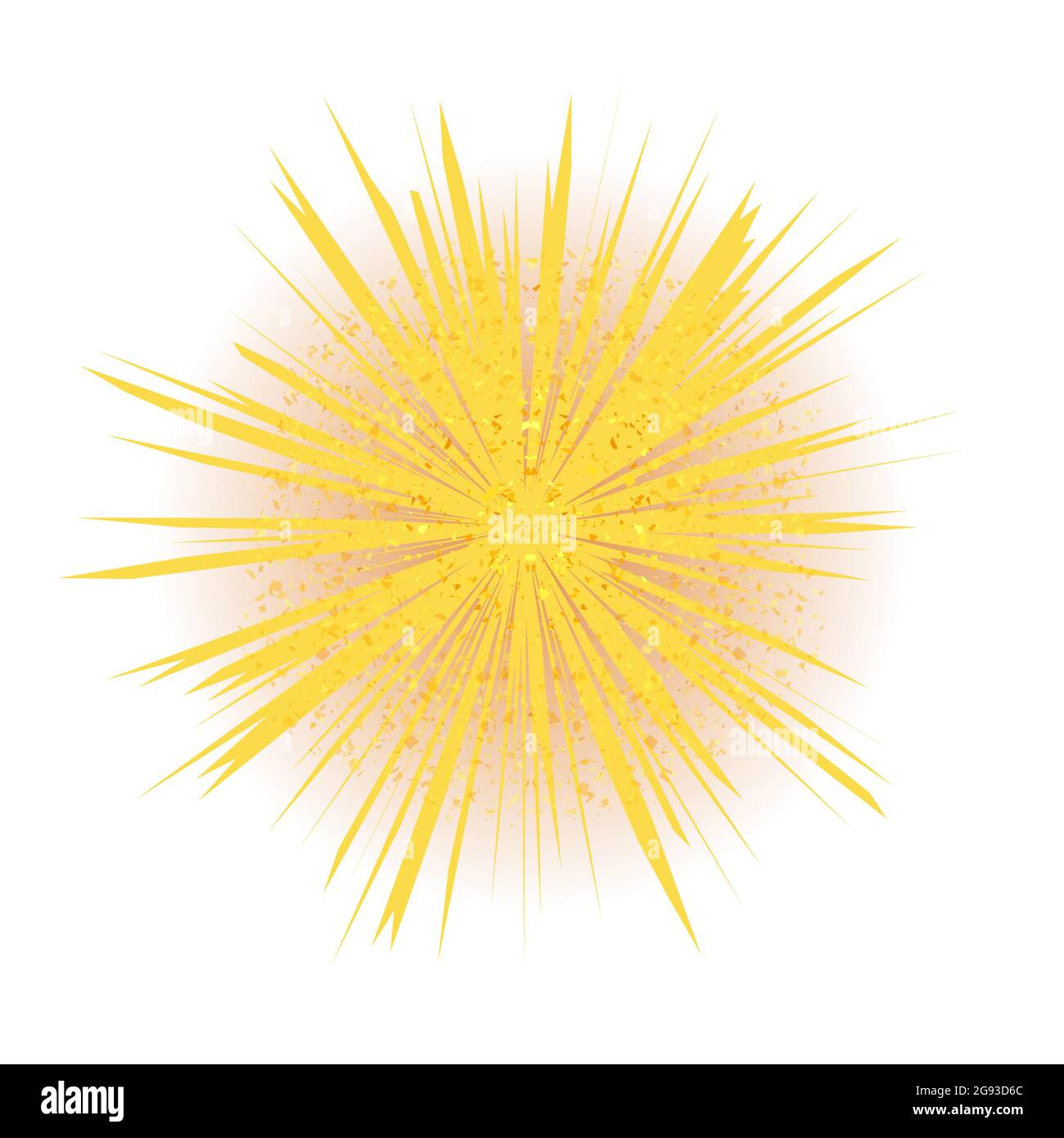 Yellow Explode Flash, Cartoon Explosion, Star Burst Stock Vector Image ...