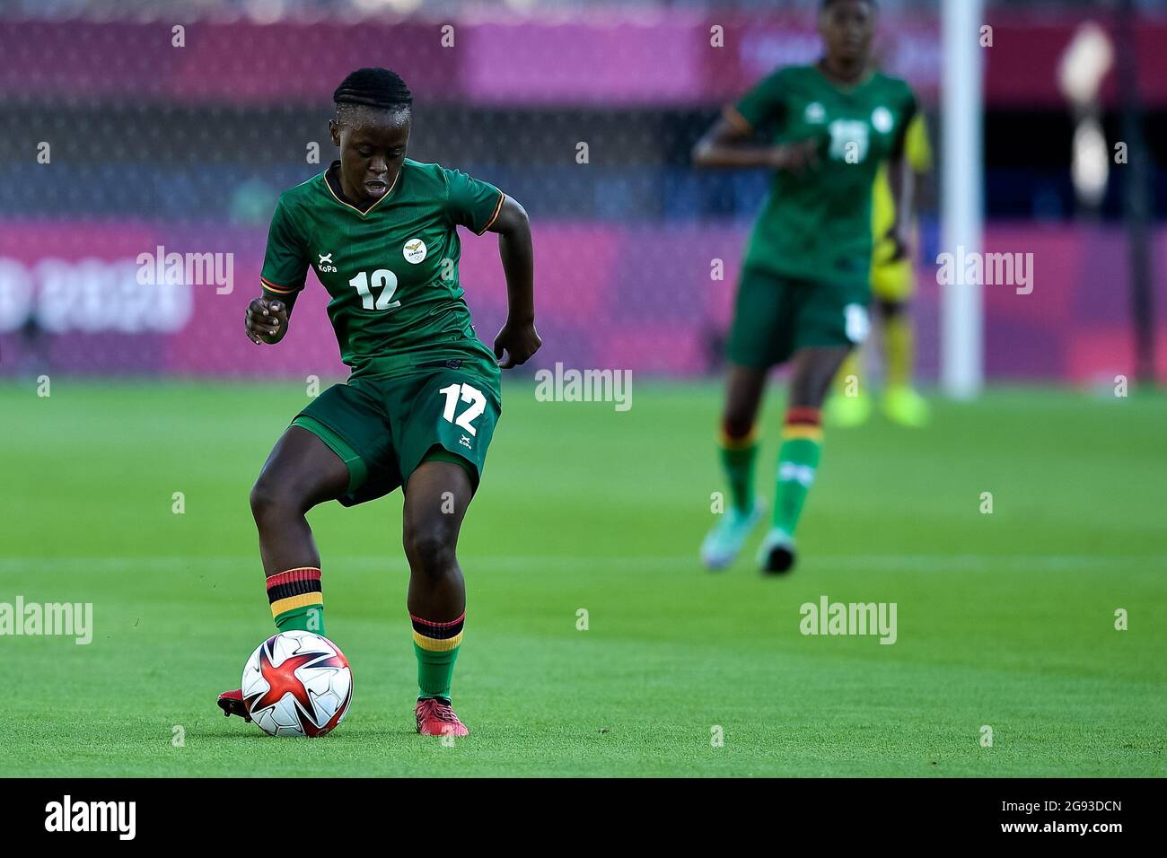 Rifu, Japan. 24th July, 2021. RIFU, JAPAN - JULY 24: Avell Chitundu of ...