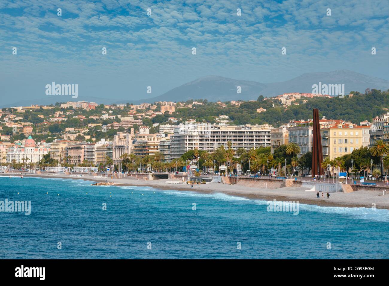 Nice france waterfront aerial hi-res stock photography and images - Alamy