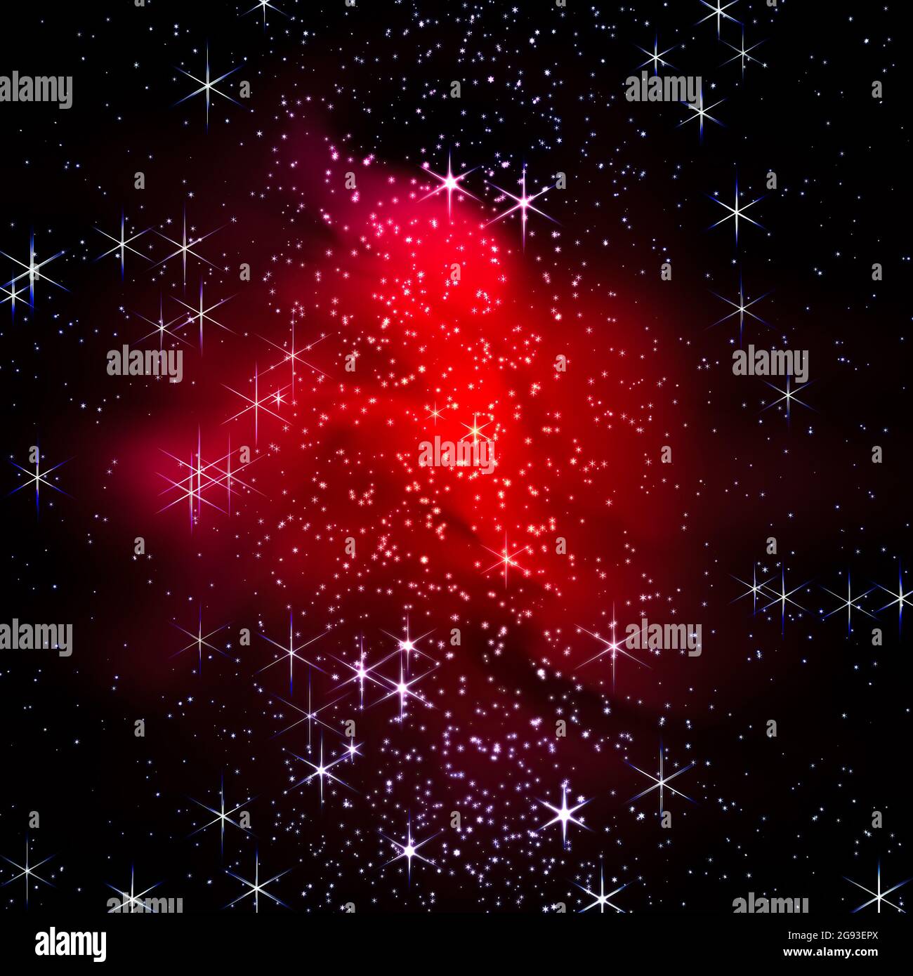 3D Rendering of Abstract Outerspace Background with Glittering Stars ...